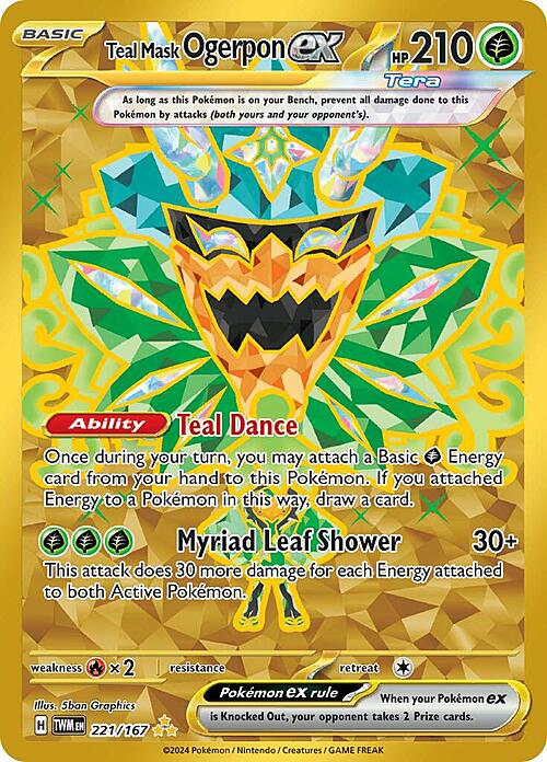Teal Mask Ogerpon ex Twilight Masquerade | Pokémon | CardTrader