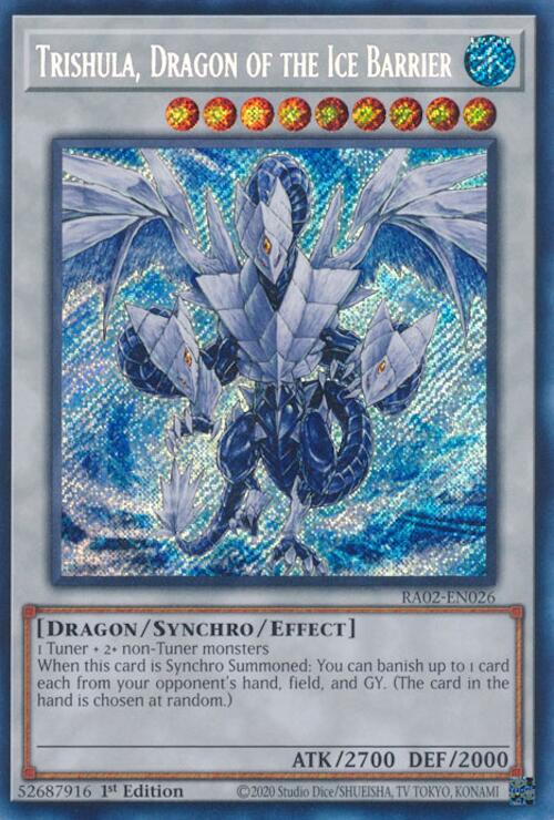 Trishula, Dragon of the Ice Barrier 25th Anniversary Rarity Collection ...