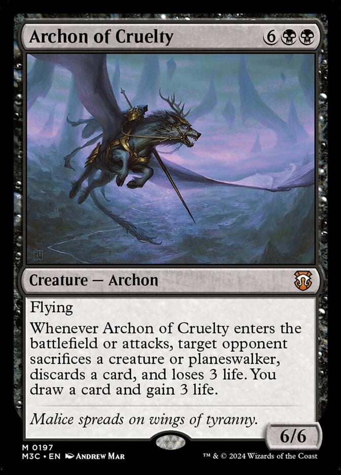 Archon of Cruelty Commander: Modern Horizons 3 | Magic | CardTrader
