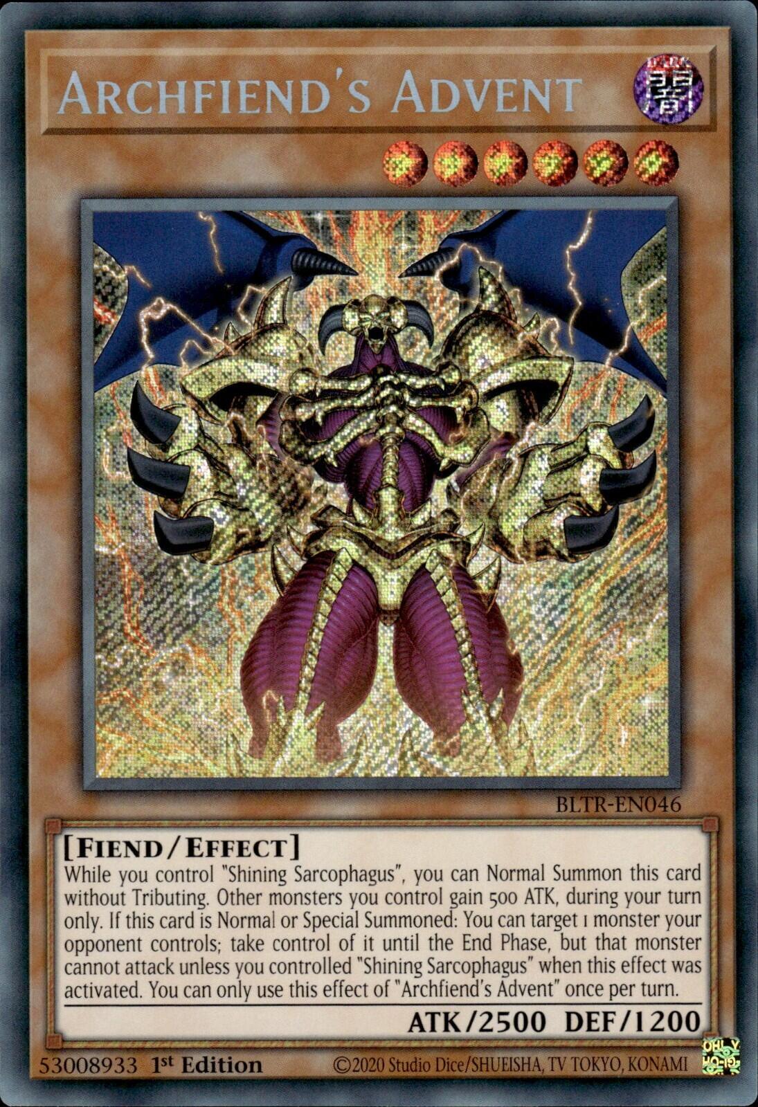 Archfiend’s Advent Battles of Legend: Terminal Revenge | Yu-Gi-Oh! | CardTrader