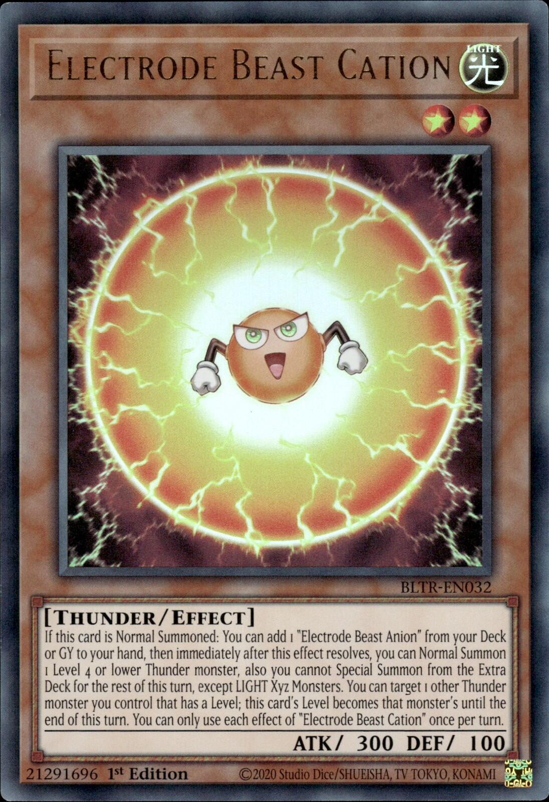 Electrode Beast Cation Battles of Legend: Terminal Revenge | Yu-Gi-Oh ...