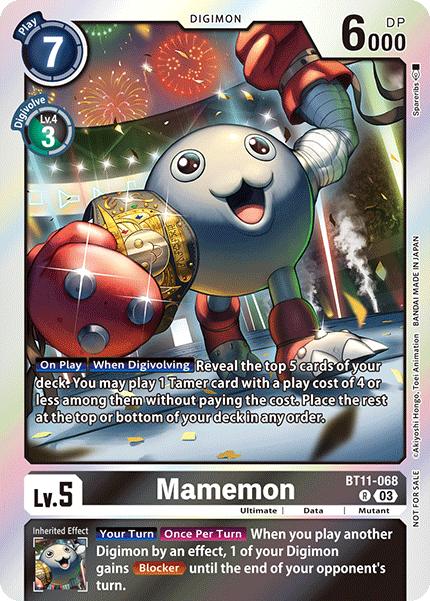 Mamemon Official Tournament Pack Events | Digimon | CardTrader