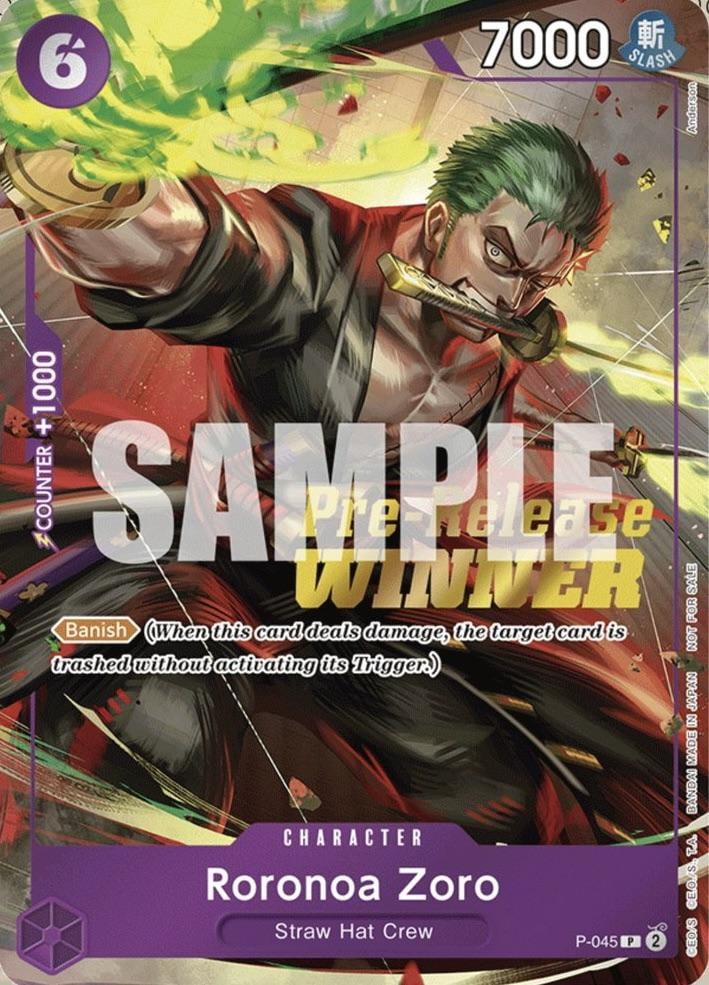 Roronoa Zoro Store Tournaments Promos | One Piece | CardTrader