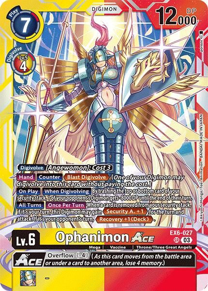 Ophanimon Ace EX06: Infernal Ascension | Digimon | CardTrader