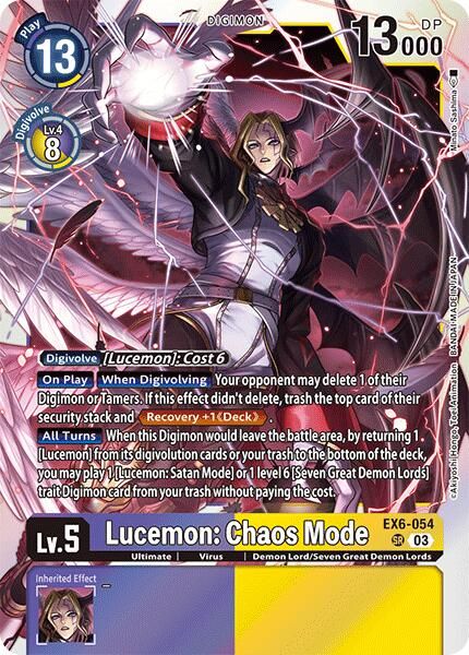 Lucemon: Chaos Mode EX06: Infernal Ascension | Digimon | CardTrader