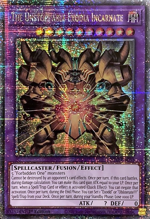 The Unstoppable Exodia Incarnate The Infinite Forbidden | Yu-Gi-Oh ...
