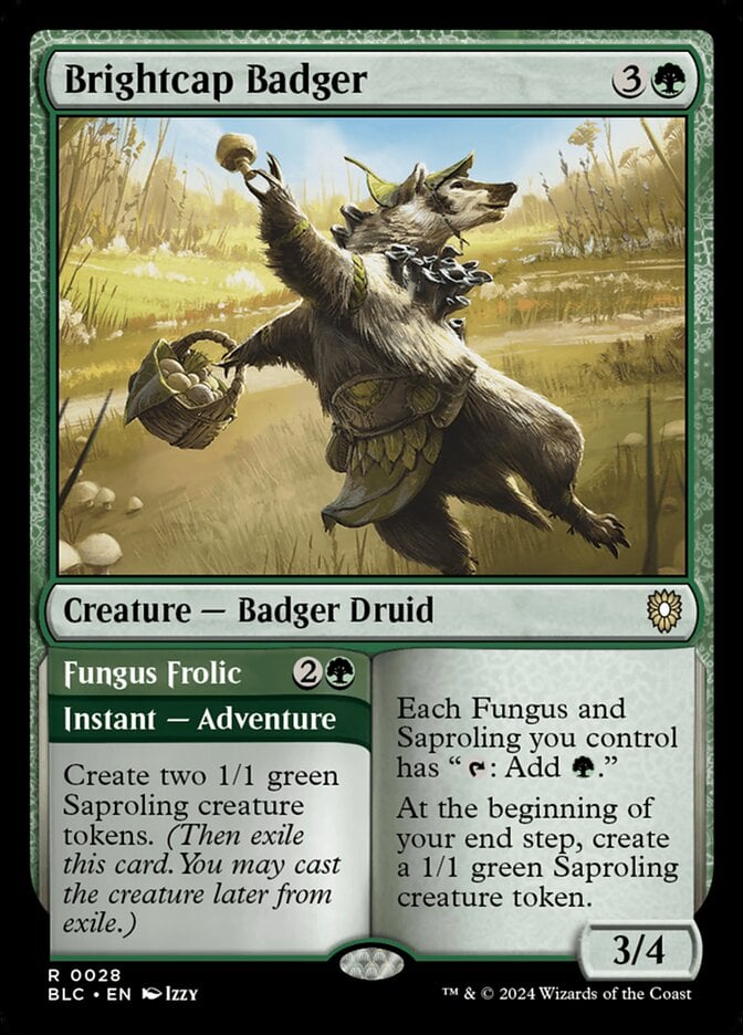 Brightcap Badger Commander: Bloomburrow | Magic | CardTrader
