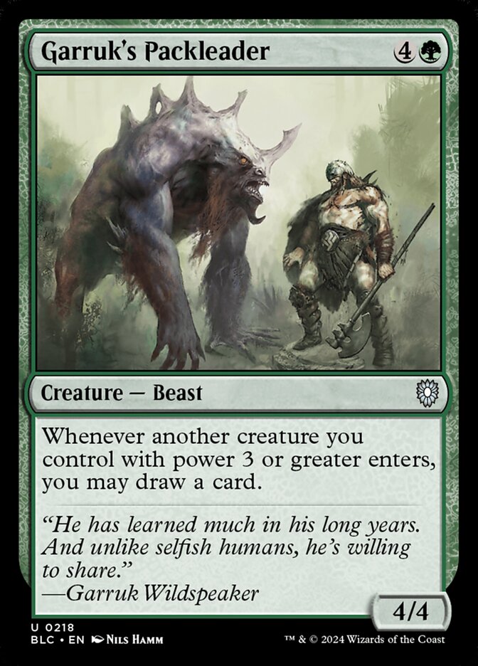 Garruk's Packleader Commander: Bloomburrow | Magic | CardTrader