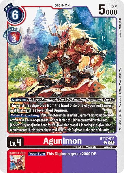 Agunimon BT-17: Secret Crisis | Digimon | CardTrader