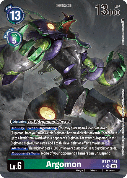 Argomon BT-17: Secret Crisis | Digimon | CardTrader