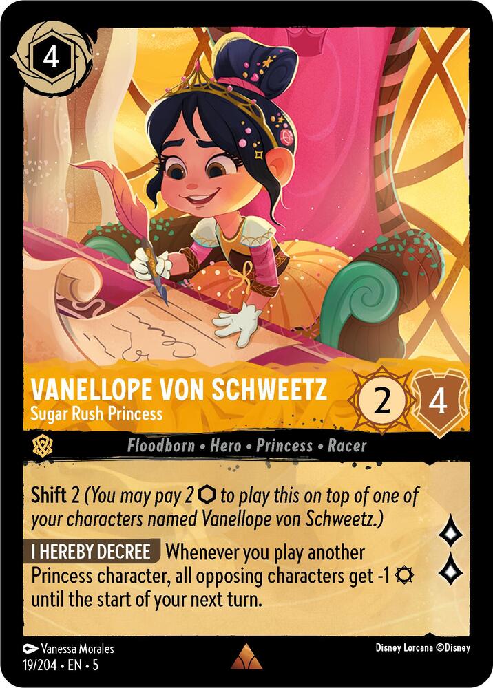 Vanellope von Schweetz - Sugar Rush Princess Shimmering Skies | Lorcana ...