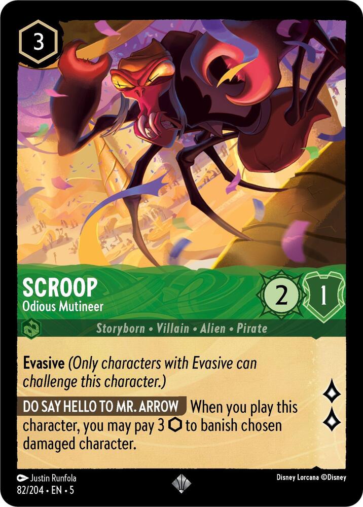Scroop - Odious Mutineer Shimmering Skies | Lorcana | CardTrader