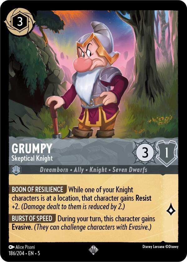 Grumpy - Skeptical Knight Shimmering Skies | Lorcana | CardTrader