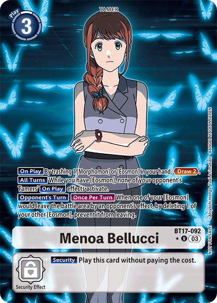 Menoa Bellucci BT-17: Secret Crisis | Digimon | CardTrader
