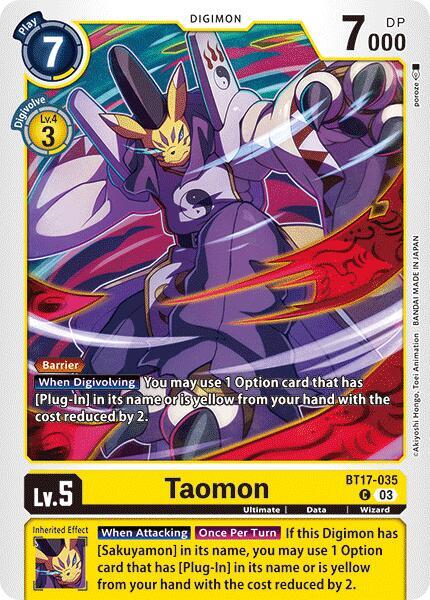 Taomon BT-17: Secret Crisis | Digimon | CardTrader