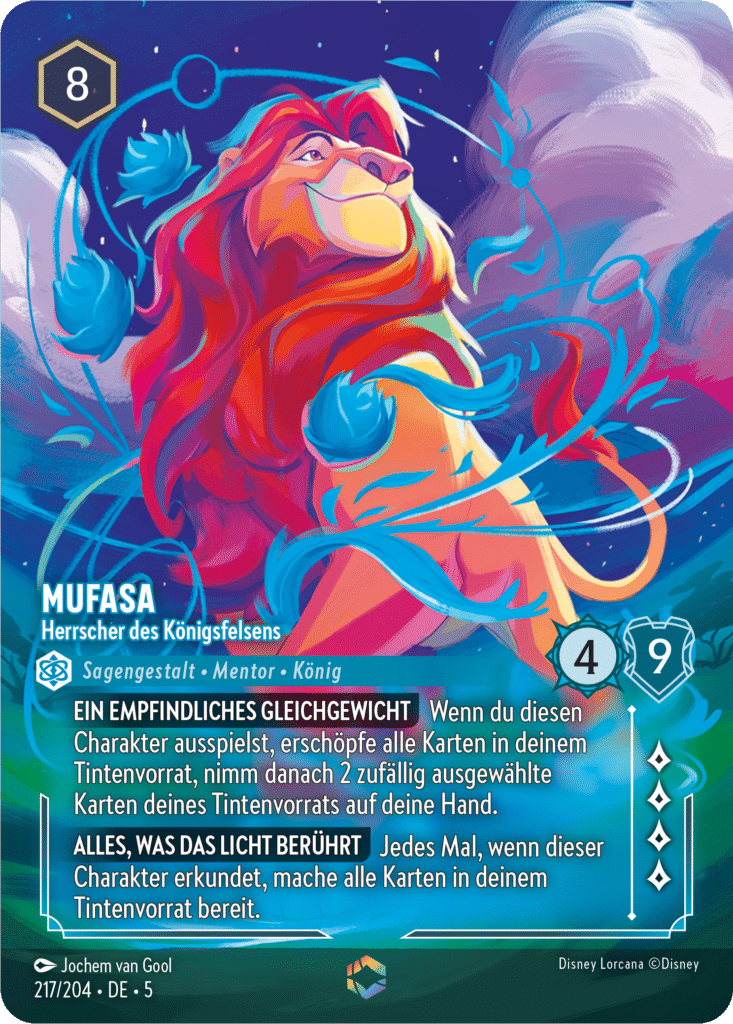 Mufasa - Ruler of Pride Rock Shimmering Skies | Lorcana | CardTrader