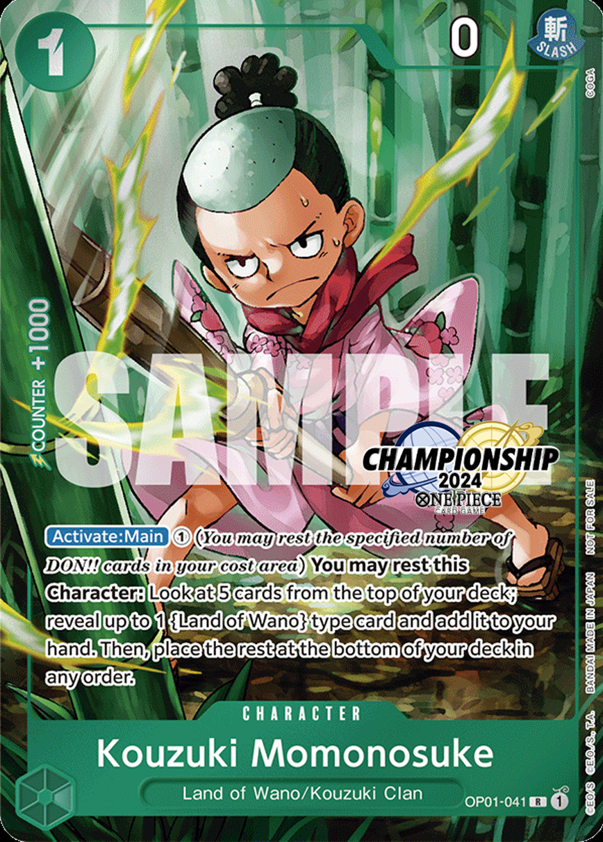 Kouzuki Momonosuke Championships Promo | One Piece | CardTrader