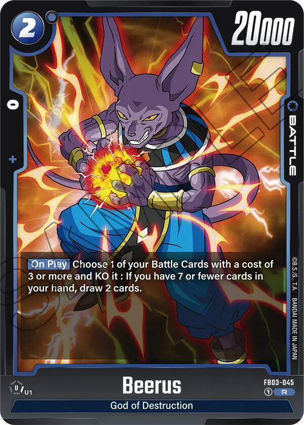 Beerus Fusion World: Raging Roar | Dragon Ball Super | CardTrader