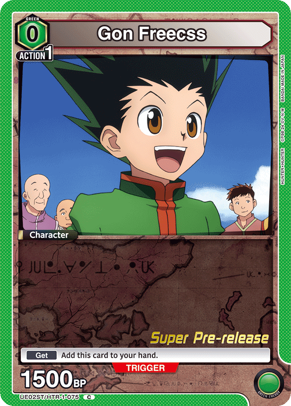 Gon Freecss UE02ST-PRE: HUNTER X HUNTER Super Pre-Release Starter Deck ...