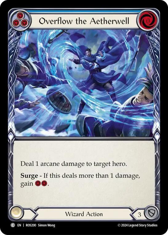 Overflow the Aetherwell - Blue Rosetta | Flesh and Blood | CardTrader