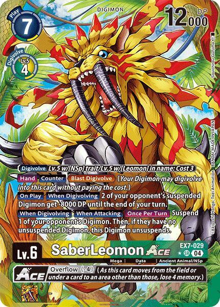 SaberLeomon Ace EX-7: Digimon Liberator | Digimon | CardTrader