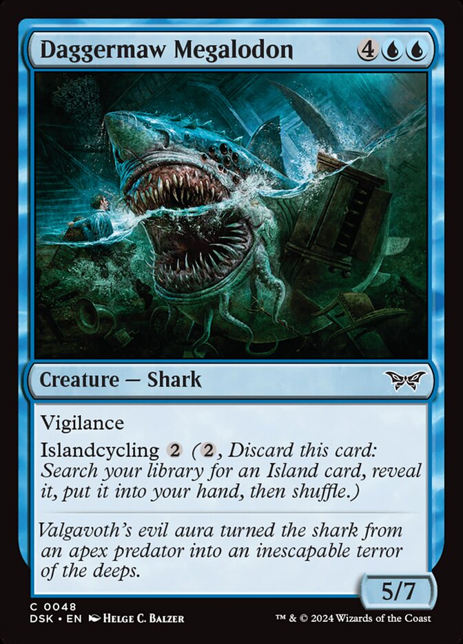 Daggermaw Megalodon Duskmourn: House of Horror | Magic | CardTrader