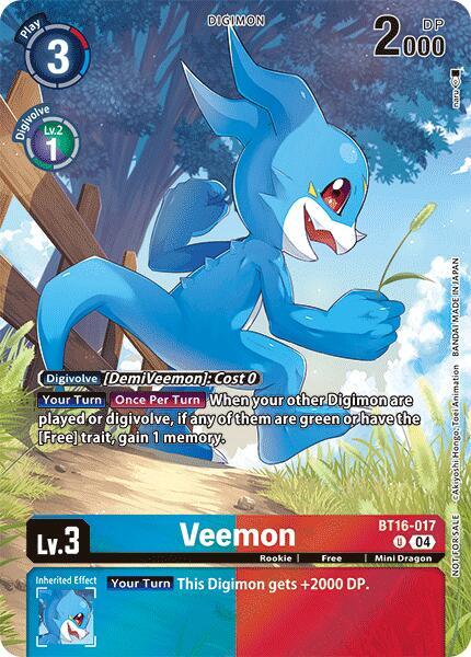 Veemon EX-7: Digimon Liberator | Digimon | CardTrader