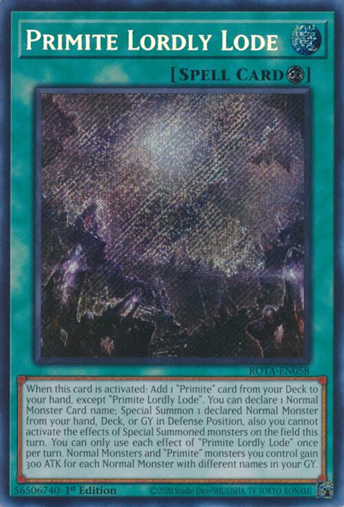 Primite Lordly Lode Rage of the Abyss | Yu-Gi-Oh! | CardTrader