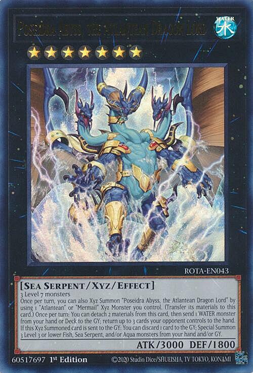 Poseidra Abyss, the Atlantean Dragon Lord Rage of the Abyss | Yu-Gi-Oh! | CardTrader