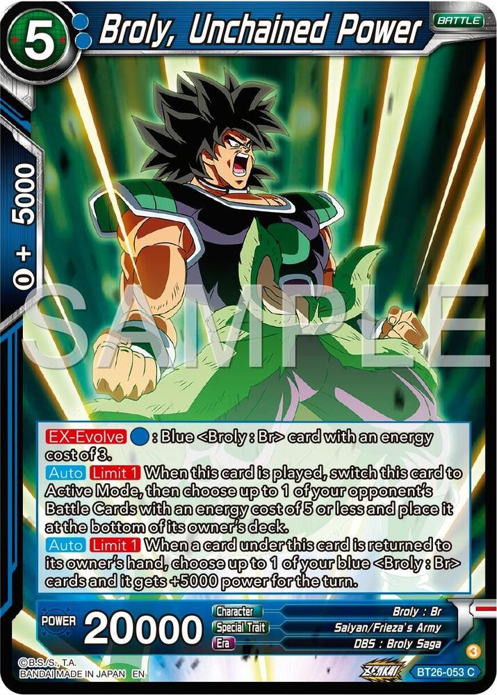 Broly, Unchained Power Ultimate Advent | Dragon Ball Super | CardTrader