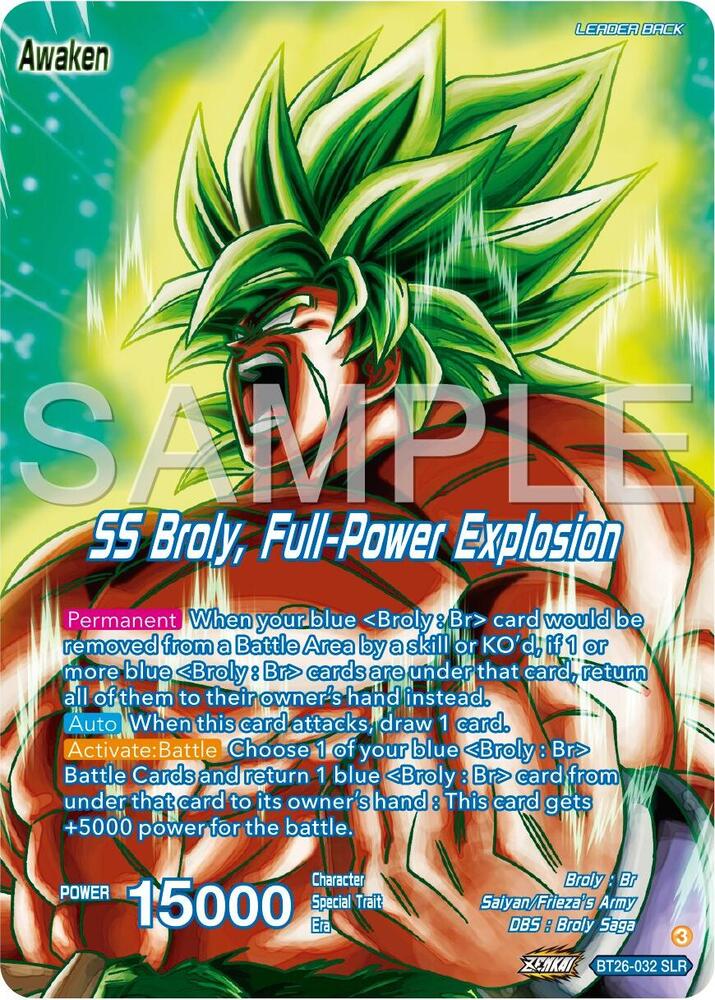 Broly // SS Broly, Full-Power Explosion Ultimate Advent | Dragon Ball ...