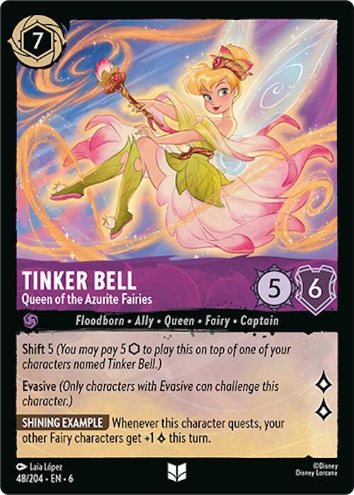 Tinker Bell - Queen of the Azurite Fairies Azurite Sea | Lorcana ...
