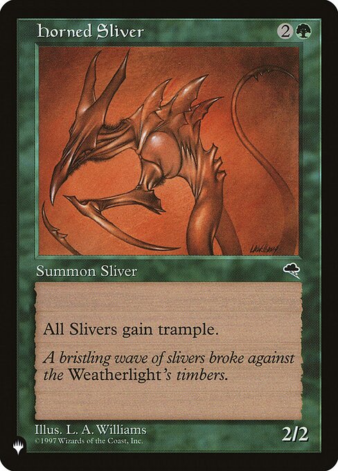 Horned Sliver The List - Mystery Booster 2 | Magic | CardTrader
