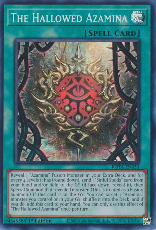 The Hallowed Azamina Rage of the Abyss | Yu-Gi-Oh! | CardTrader