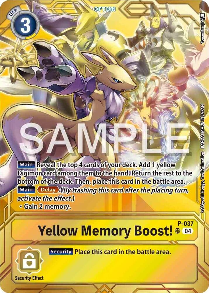 Yellow Memory Boost! Premium Bandai Products | Digimon | CardTrader
