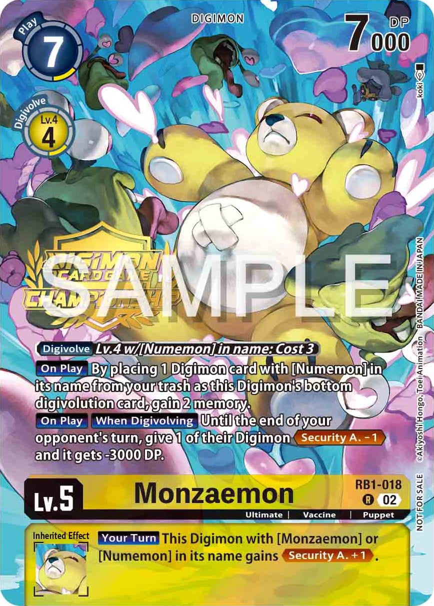 Monzaemon Championship 2024 | Digimon | CardTrader