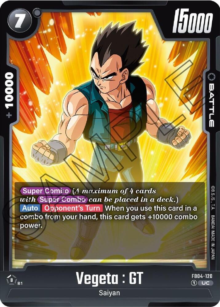 Vegeta : GT Fusion World: Ultra Limit | Dragon Ball Super | CardTrader