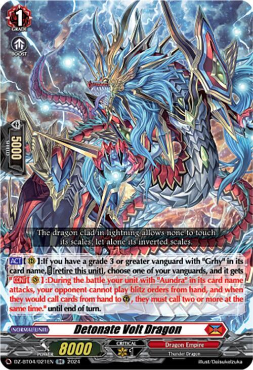 Detonate Volt Dragon Destined Showdown | Vanguard | CardTrader
