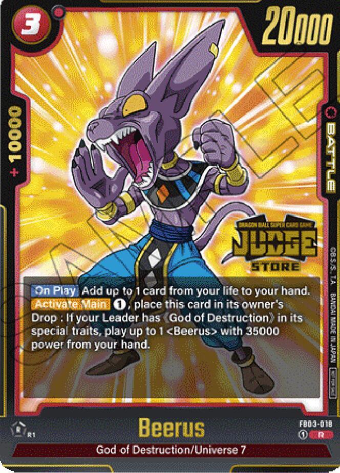 Beerus Judge Promos [Fusion World] | Dragon Ball Super | CardTrader