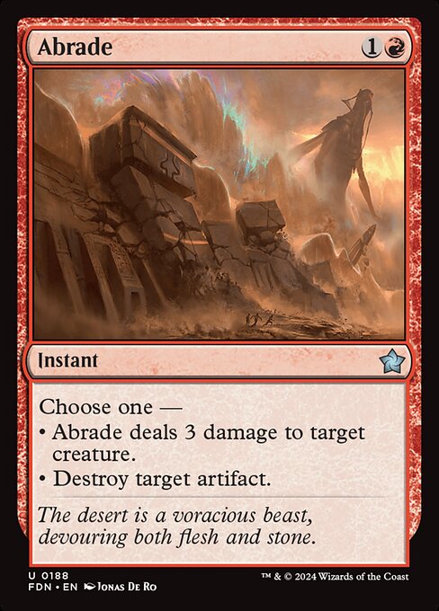 Abrade Foundations | Magic | CardTrader