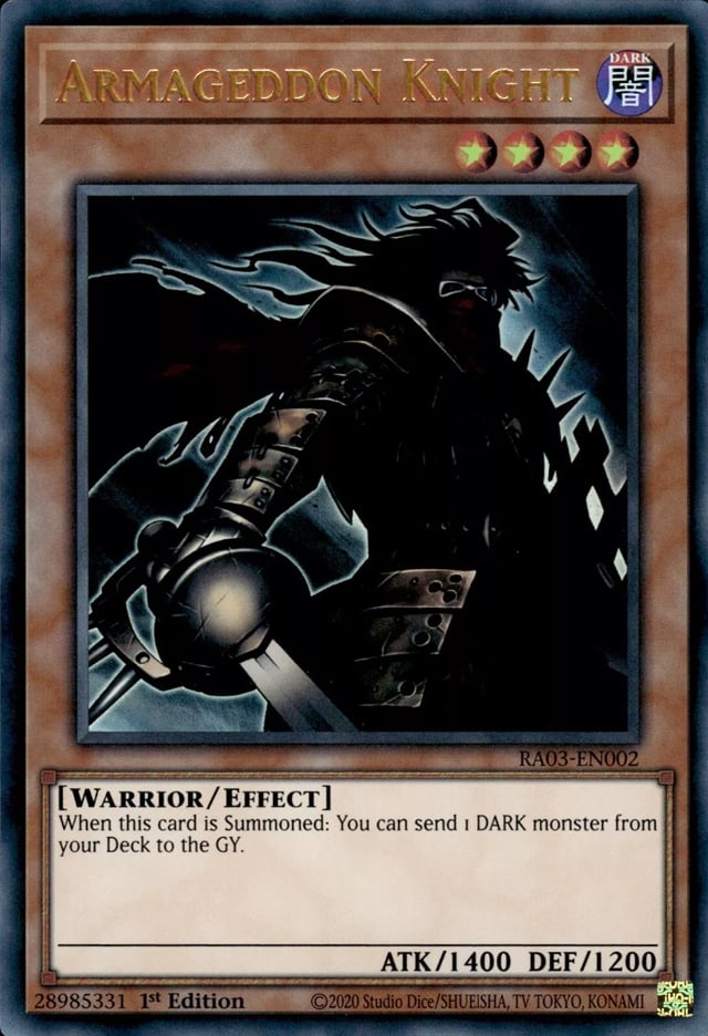 Armageddon Knight Quarter Century Bonanza | Yu-Gi-Oh! | CardTrader