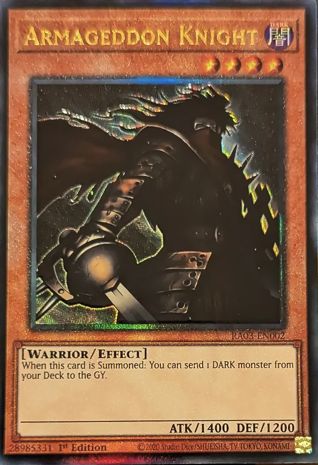 Armageddon Knight Quarter Century Bonanza | Yu-Gi-Oh! | CardTrader