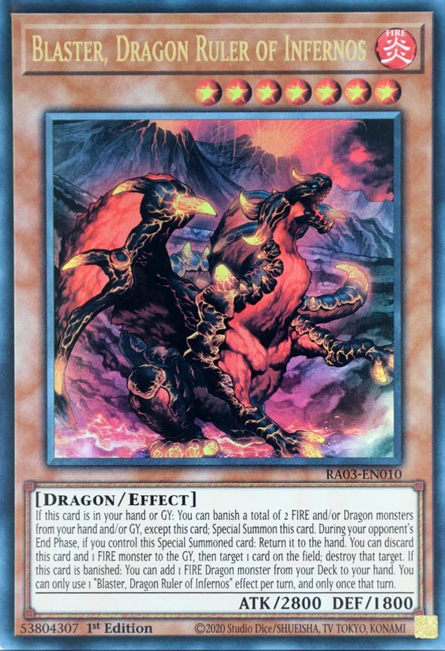 Blaster, Dragon Ruler of Infernos Quarter Century Bonanza | Yu-Gi-Oh ...