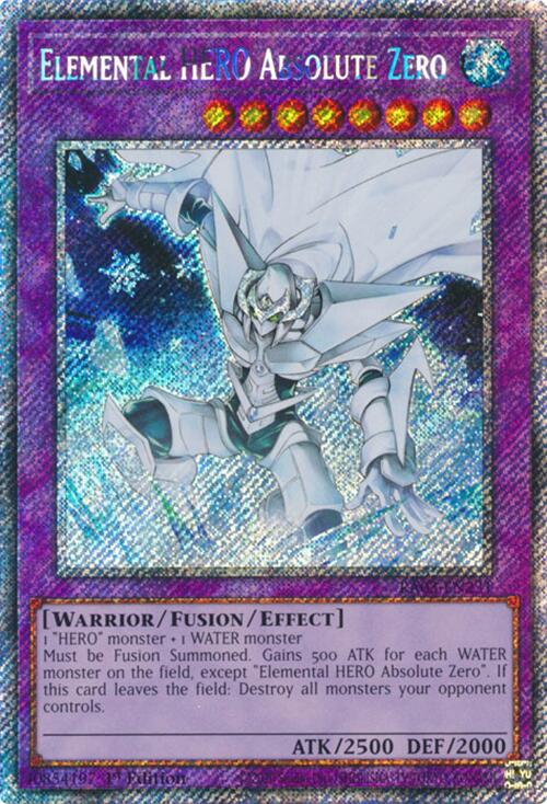 Elemental HERO Absolute Zero Quarter Century Bonanza | Yu-Gi-Oh ...
