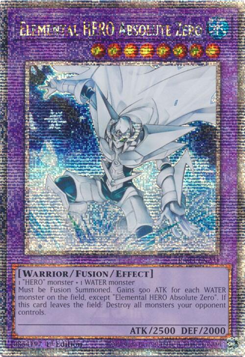 Elemental HERO Absolute Zero Quarter Century Bonanza | Yu-Gi-Oh ...