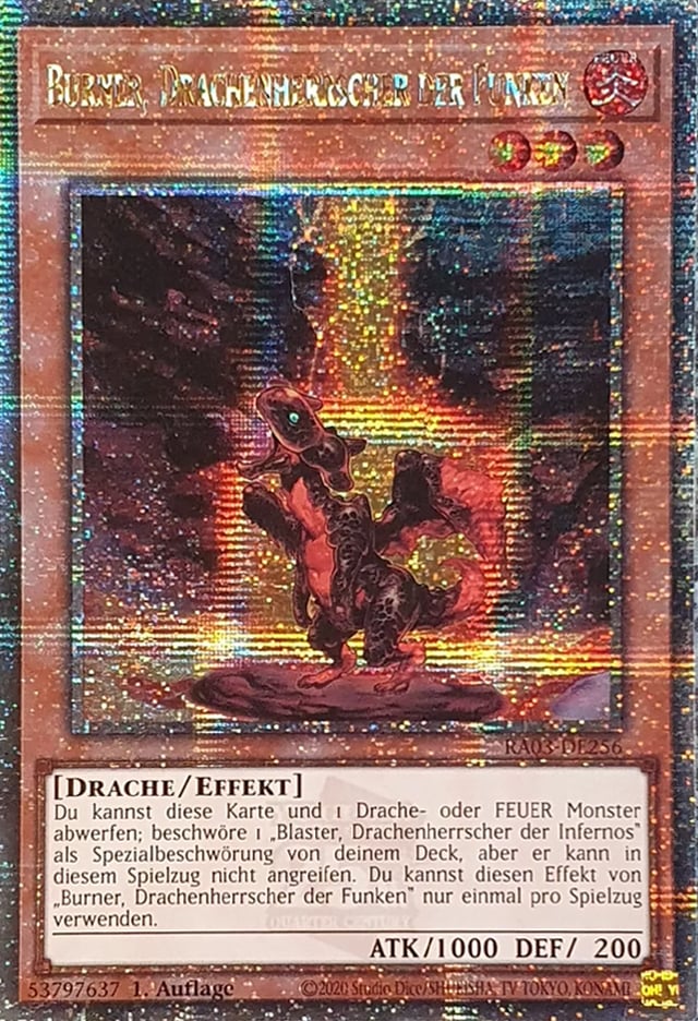 Burner, Dragon Ruler of Sparks Quarter Century Bonanza | Yu-Gi-Oh ...