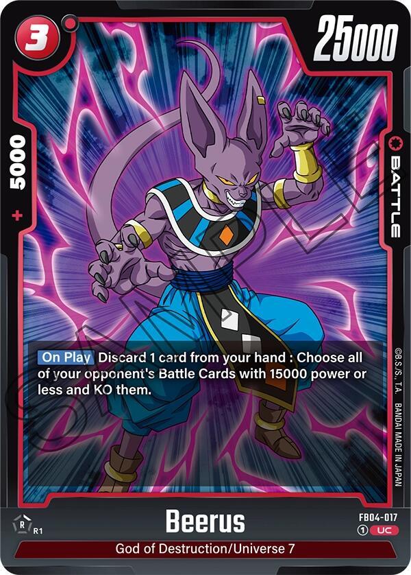 Beerus Fusion World: Ultra Limit | Dragon Ball Super | CardTrader