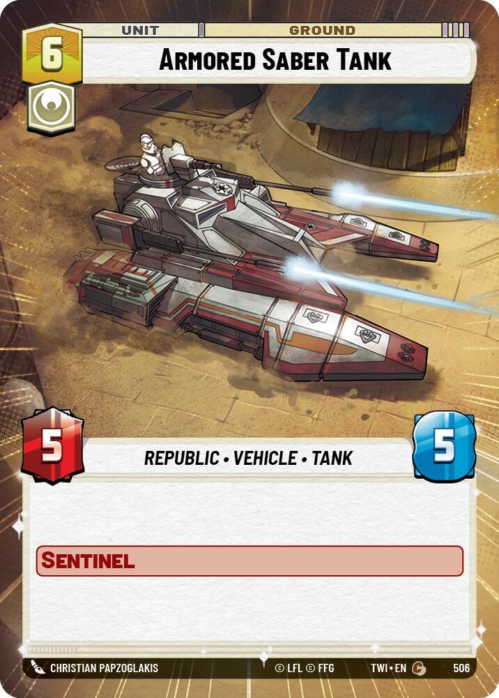 Tanque blindado clase Sable Twilight of the Republic Variants | Star ...