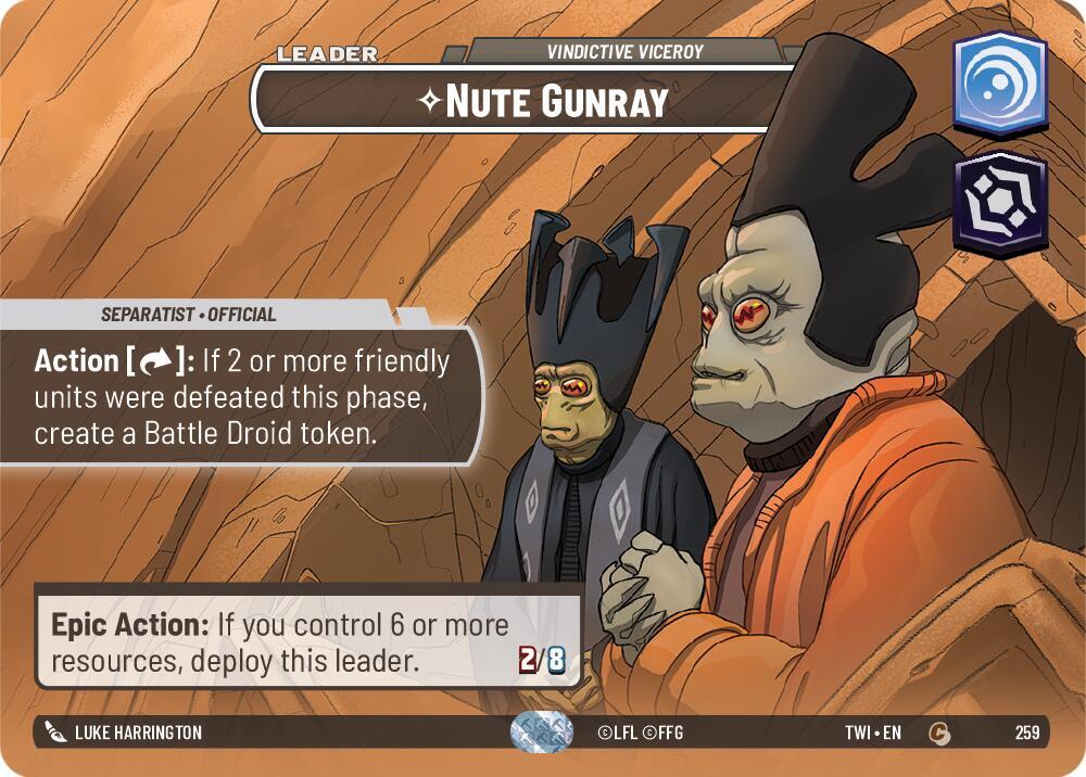Nute Gunray - Vindictive Viceroy Twilight of the Republic Variants ...