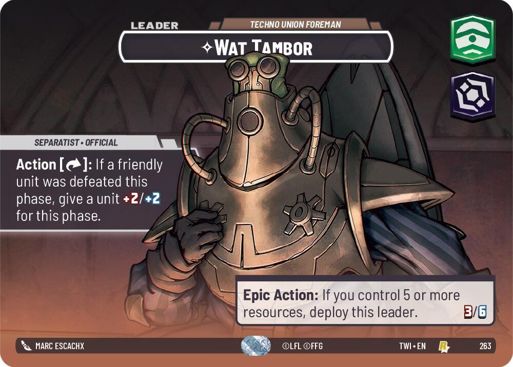 Wat Tambor - Techno Union Foreman Twilight of the Republic Variants ...